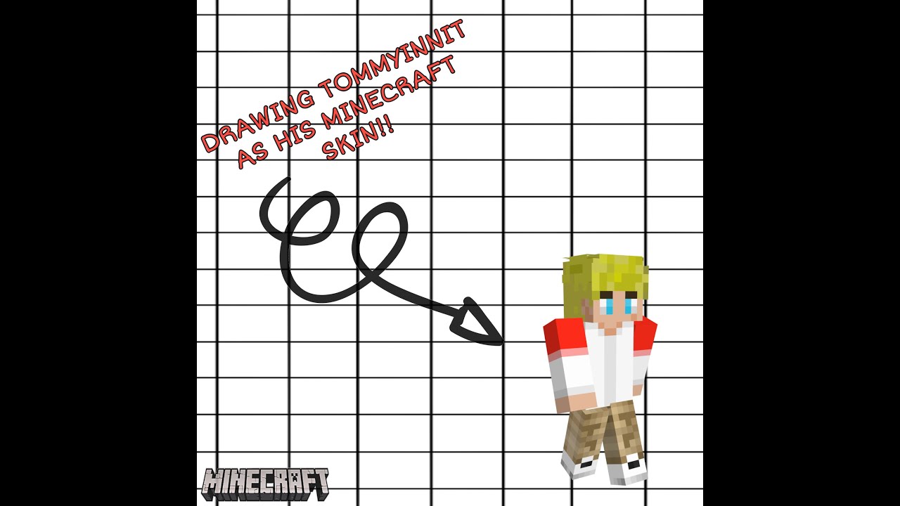 Drawing Tommy Innit’s MINECRAFT skin-( announcement at the end) - YouTube