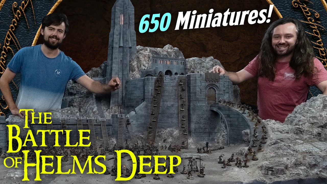 MEGA Helms Deep Battle Report! ~ Middle Earth SBG - YouTube