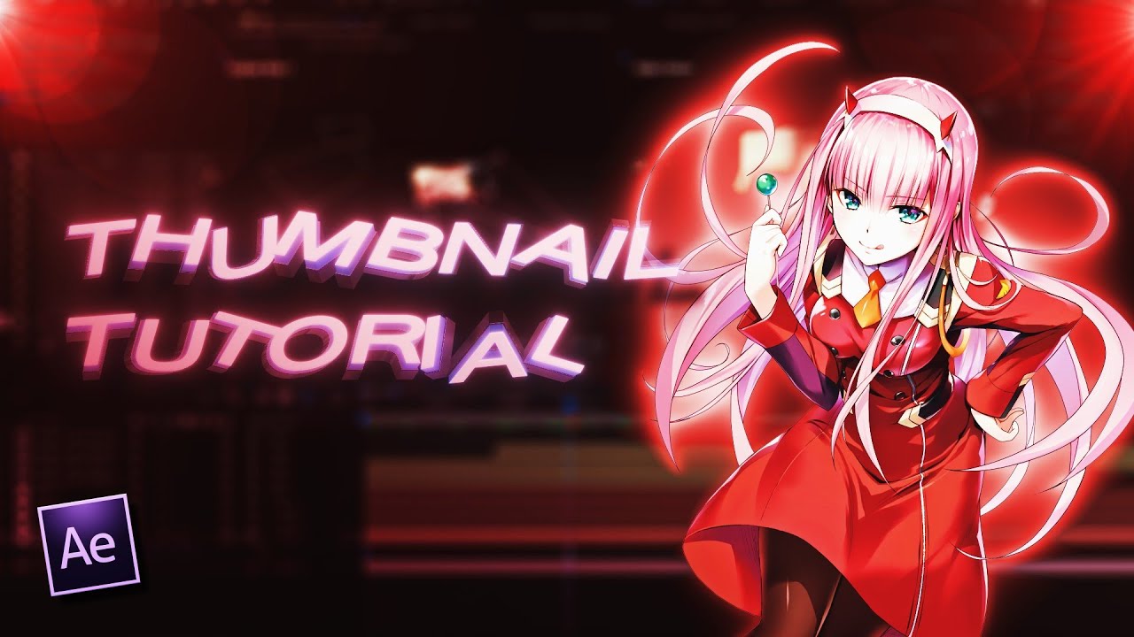 How to make thumbnail - after effects Amv tutorial - YouTube