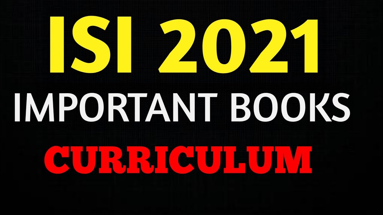 INDIAN STATISTICAL INSTITUTE | ISI EXAM 2021 | IMPORTANT BOOKS FOR ...