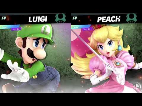 Super Smash Bros Ultimate Amiibo Fights – 3pm Poll Luigi vs Peach - YouTube
