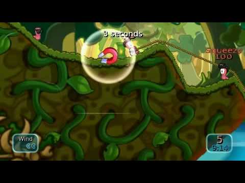 Worms: Battle Islands PSP demo EMP Grenade - YouTube
