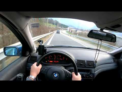 Güzel manzarada Keyifli araba gezintisi | İsviçre | Bmw e46 320i 220 beygir