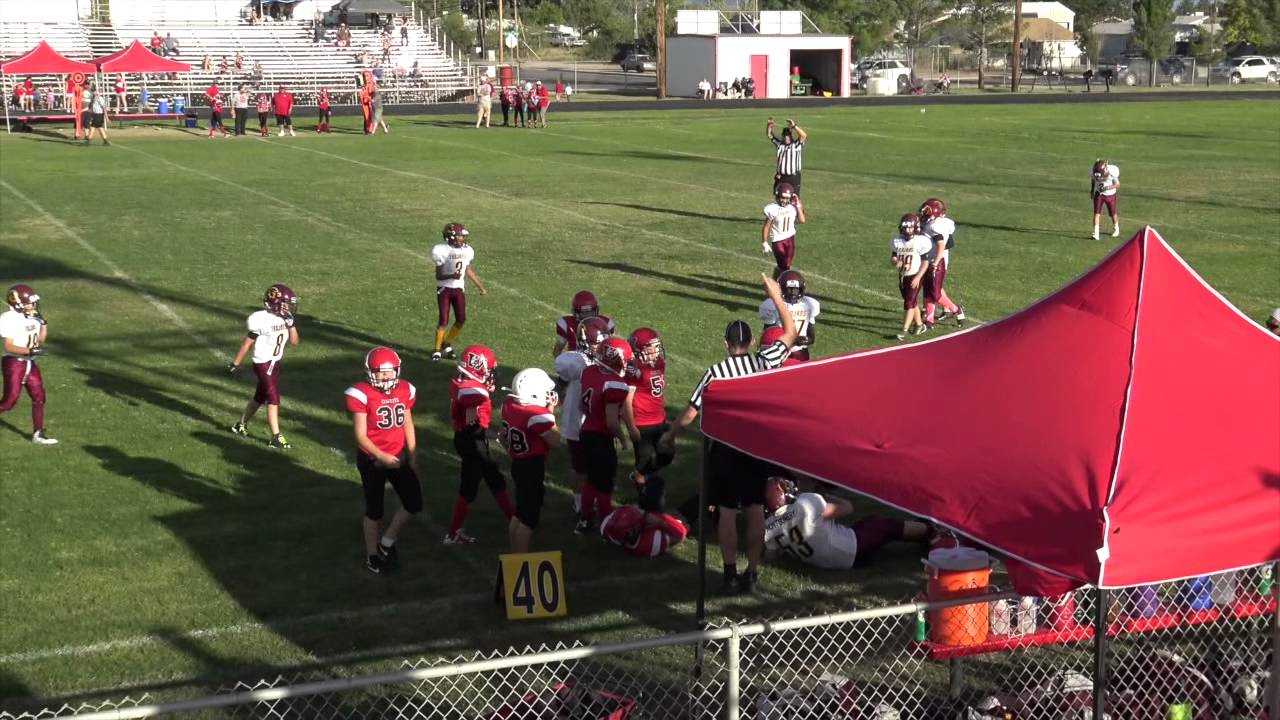 Trojan Pee Wee Gold vs Wilcox 10-3-2015 - YouTube