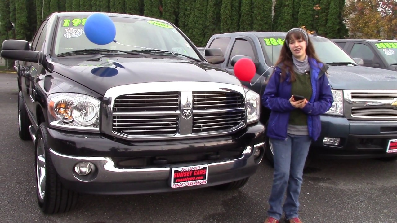 2007 Dodge RAM 1500 ST (Stock #97341) at Sunset Cars of Auburn - YouTube