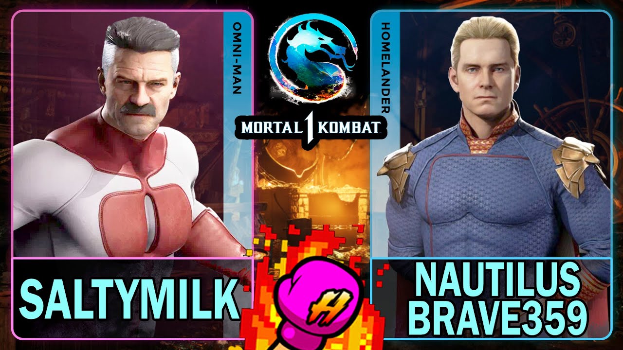 MK1 Saltymilk (OMNI-MAN) VS Nautilus Brave359 (HOMELANDER)🥊Mortal ...
