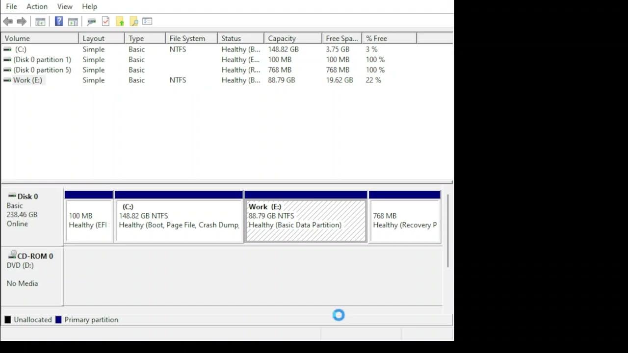 Easily create disk partition using windows inbuilt function - YouTube