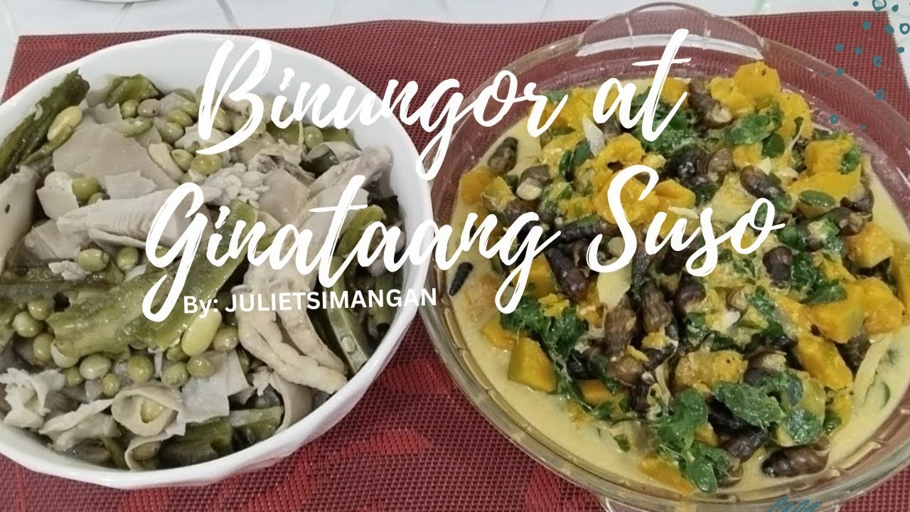 Kalinga Province Delicacy "Binungor" and Ginataang Suso - YouTube