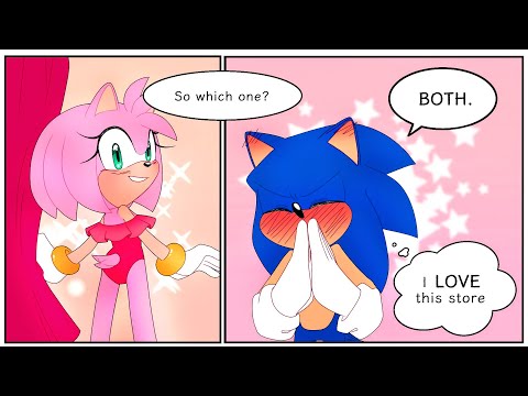 Swimsuit Shopping?! - Sonic x Amy (Sonamy) Comic Dub Comp