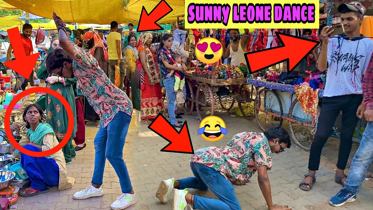 Pani Wala Dance In Public 😍🤣 | Sunny Leone Dance 😂| Cute Girls Reaction ...