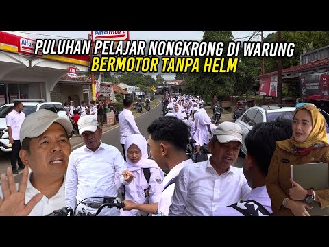 PULUHAN PELAJAR NONGKRONG MER0K0K DI WARUNG - BERMOTOR TANPA HELM | INI TINDAKAN KDM