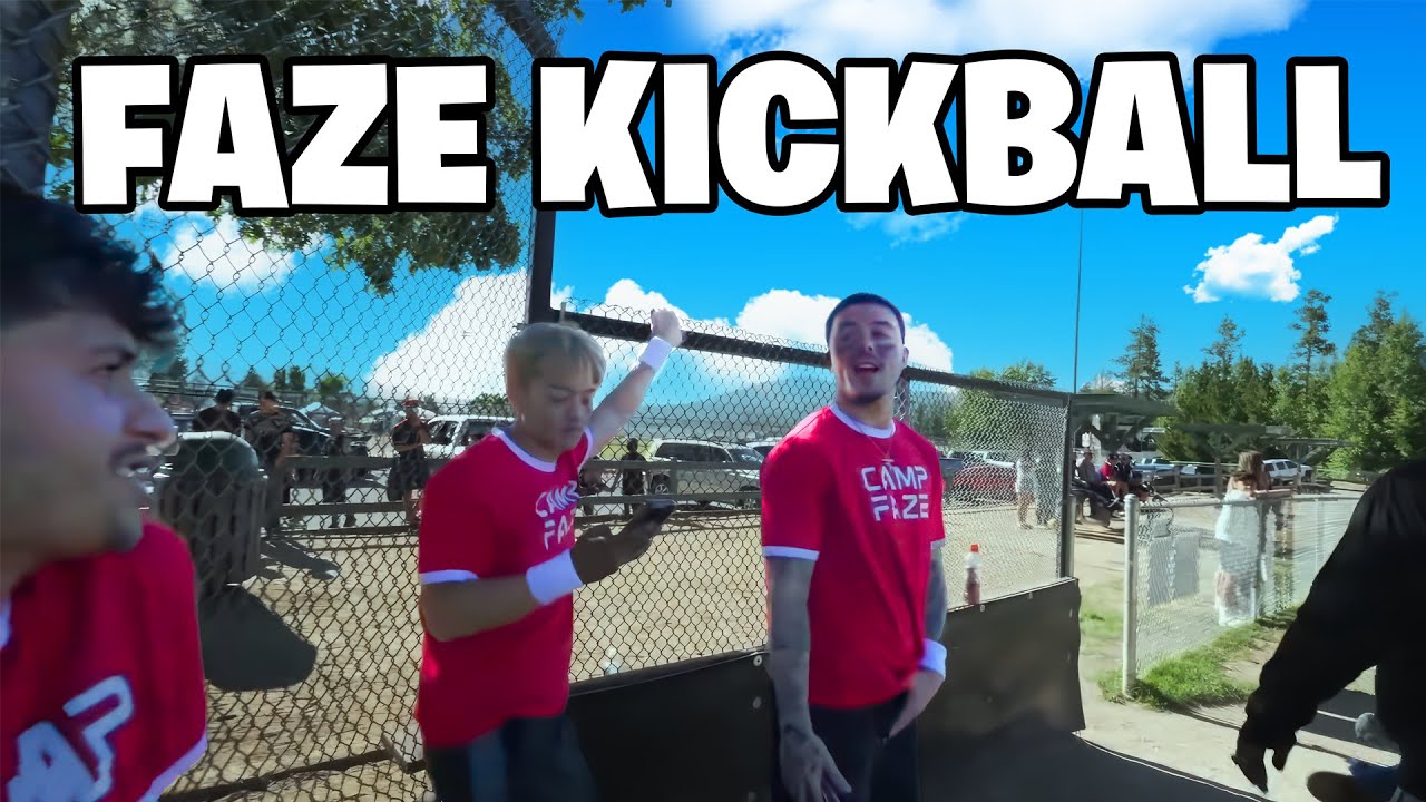 Adapt and FaZe Play Camp CMB In Kickball - YouTube