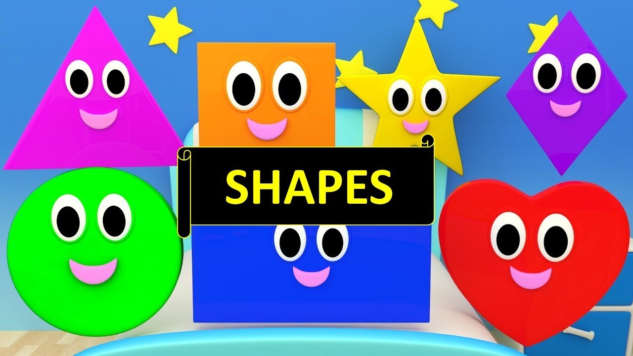 Learn Shapes Names for Kids | Video Flash Cards | Kindergarten ...