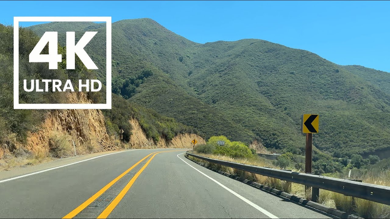 4K POV Mountain Drive | Ortega Highway to Main Divide (California ...