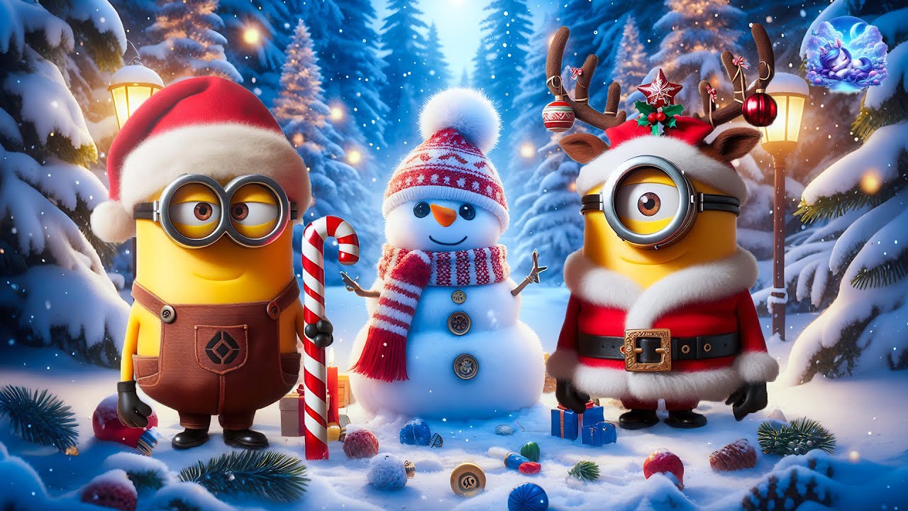 BEAUTIFUL CHRISTMAS MUSIC 2025| Cozy Winter with Minions | Best Piano ...