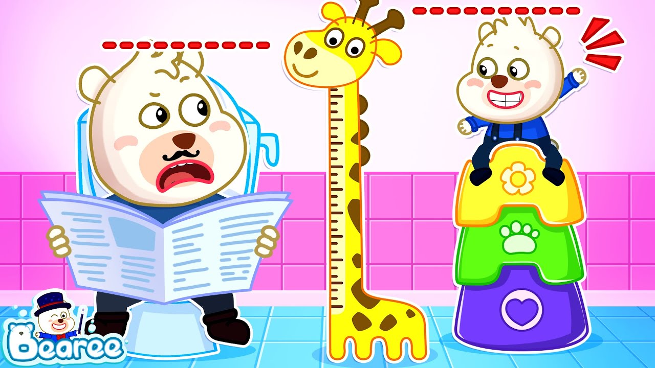Dad, Look! My Potty Is Taller than You! 😆 | Fun Cartoon About Kids ...
