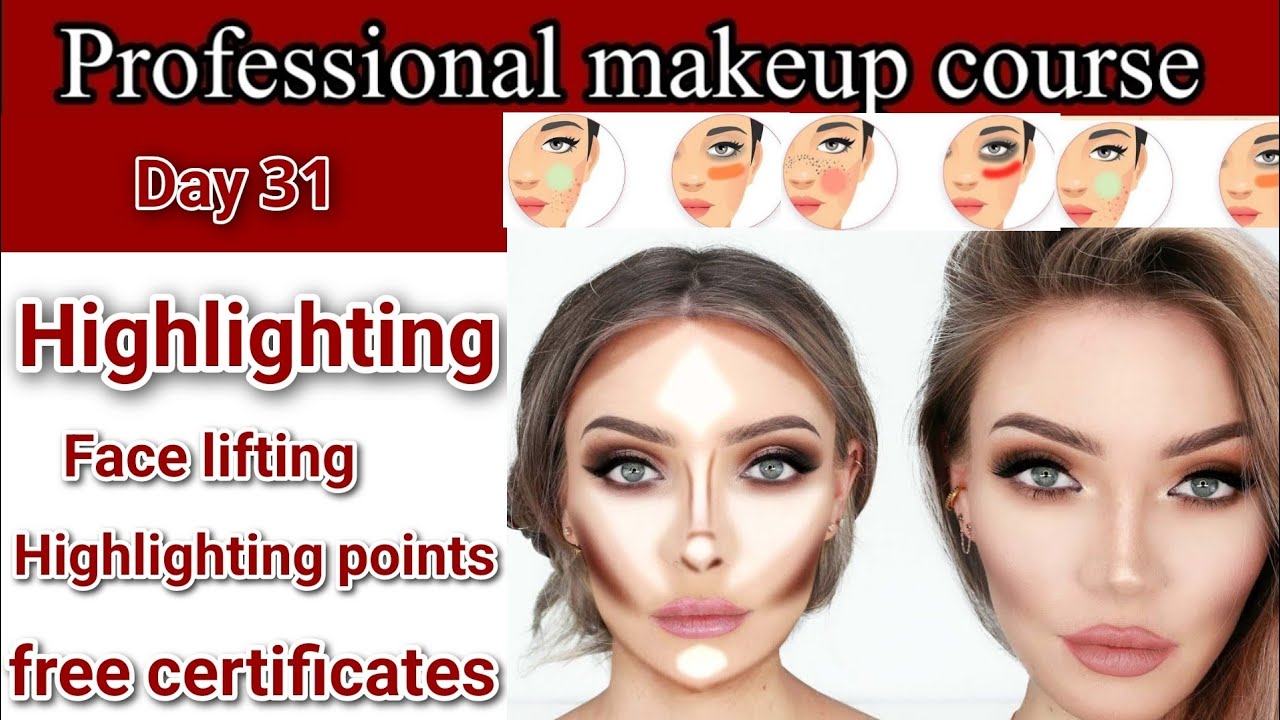 How to conceal your face | Face lifting techniques | Highlighting points of face | Day 31 - YouTube