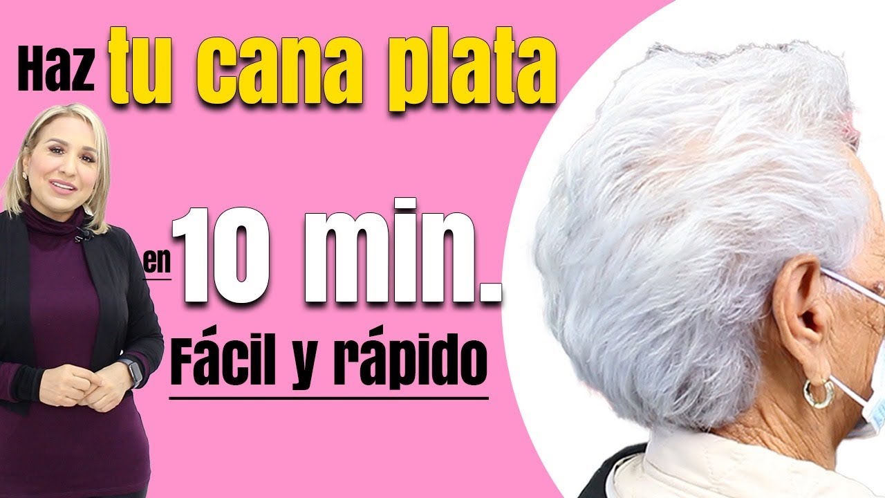 COMO PLATINAR LA CANA CON BAÑO DE COLOR Y SHAMPOO VIOLETA. FACIL. PASO ...
