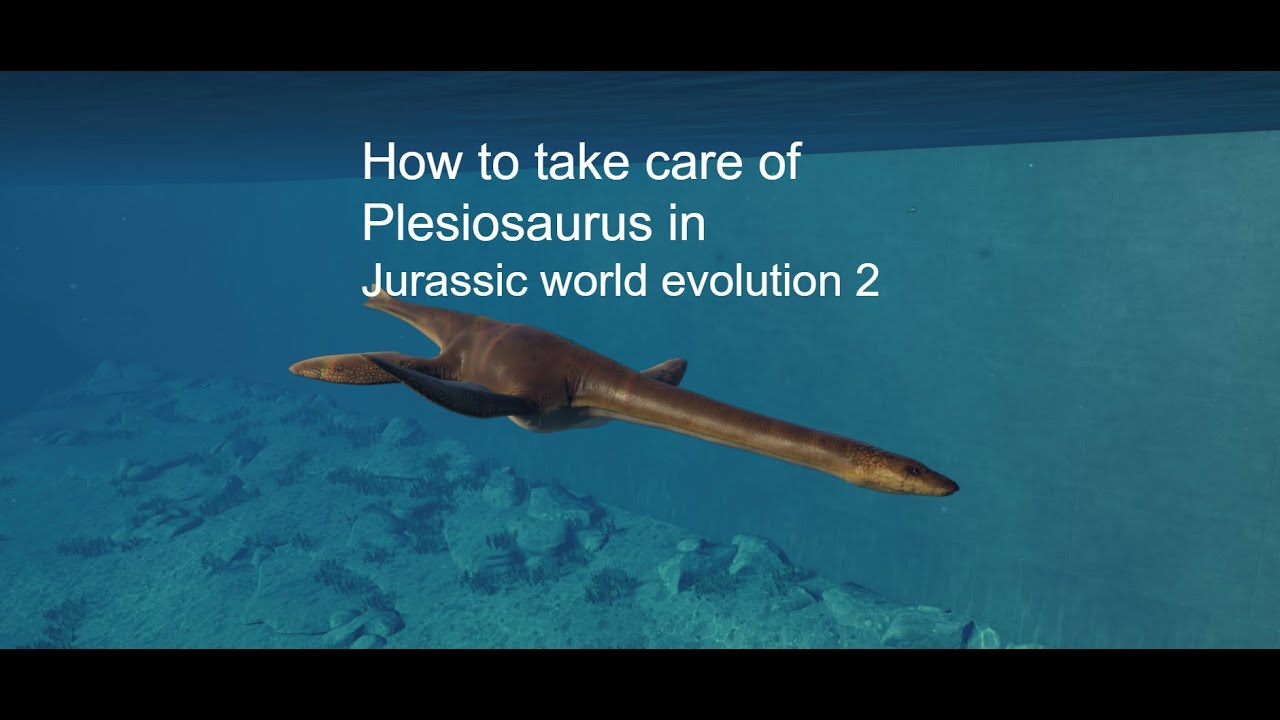 How to take care of plesiosaurus in Jurassic World Evolution 2 - YouTube