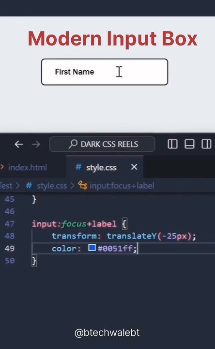 Modern Input Box Coding Webdevelopment Htmlcss Viralvideo Webdesign Code Box Btechwalebt