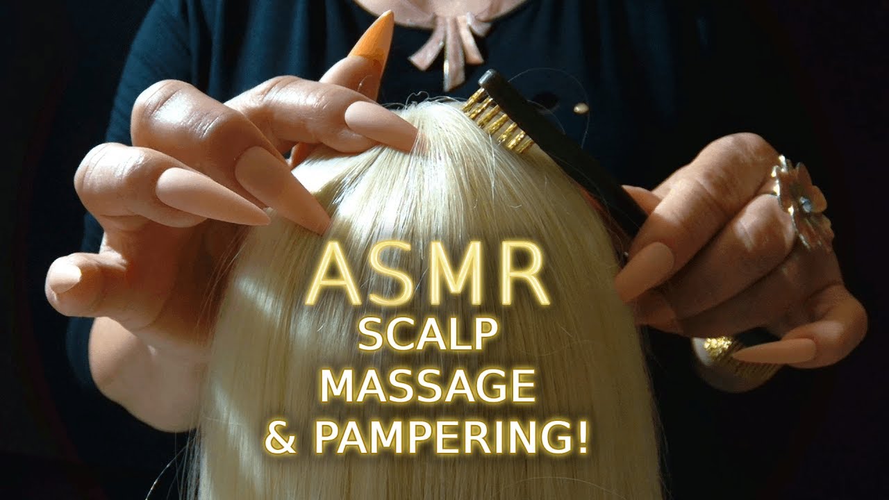 ASMR on a Wig | Scratching, Brushing, Combing, Bug Searching, Plucking ...