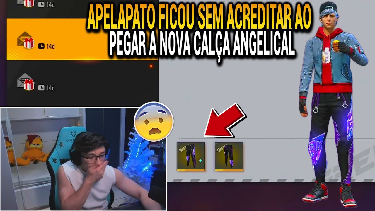 REAÇÃO DO APELAPATO AO PEGAR A NOVA CALÇA ANGELICAL PRISMÁTICA, A ...