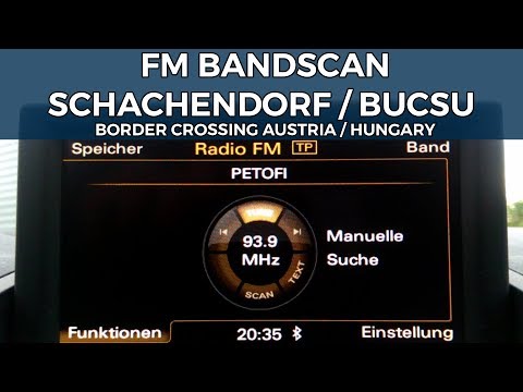 UKW/FM Bandscan Schachendorf/Bucsu Border crossing AT/HU 25.06.2017