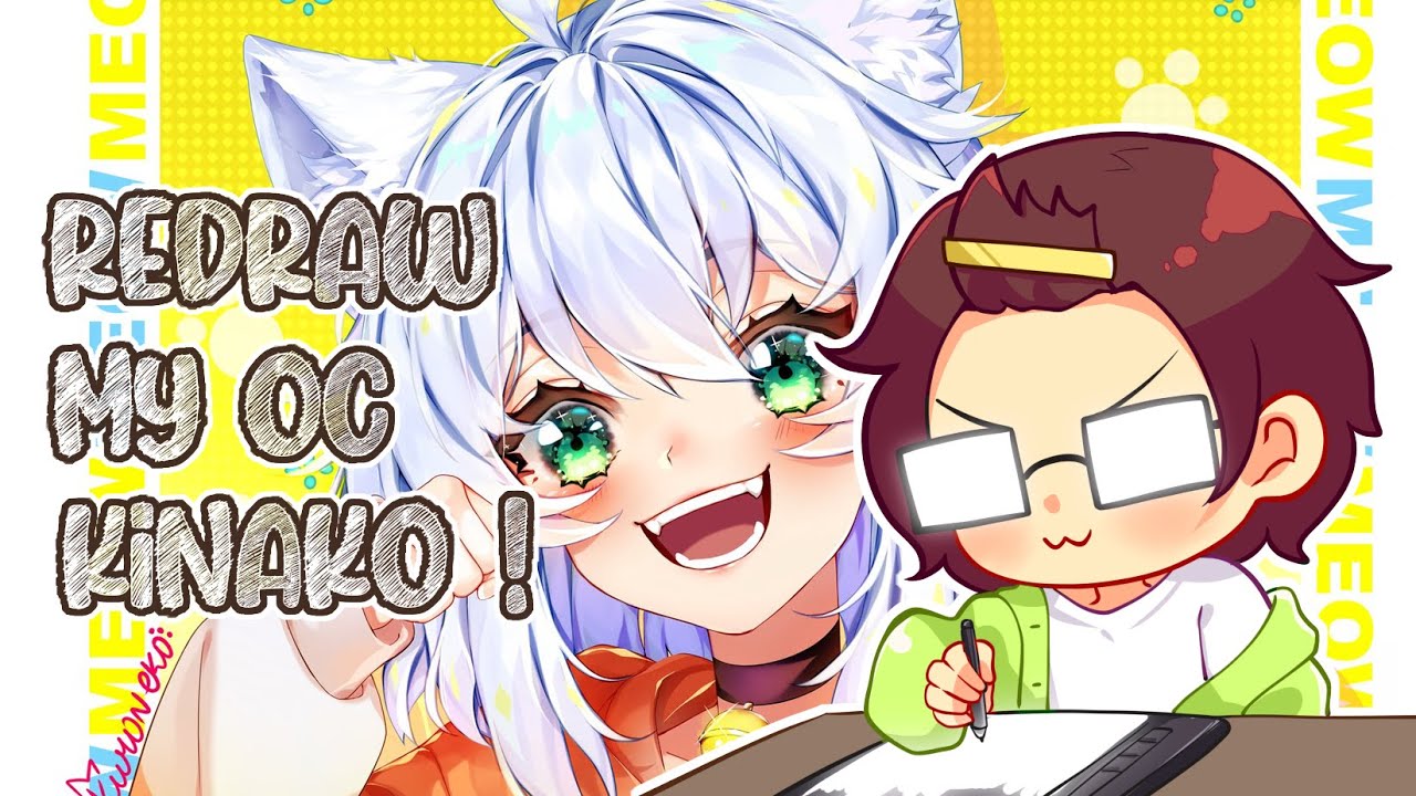 【DRAWING】Redraw My OC, Kinako ! | Vtuber Malaysia - YouTube