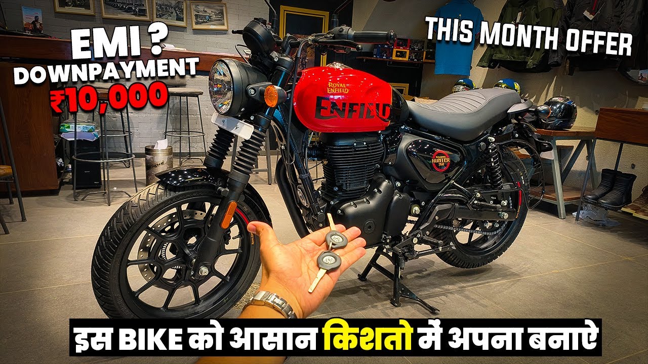 Buy New RE Hunter 350 BS6 E20 At ₹10K 🔥| RE Hunter 350 Offers, EMI ...