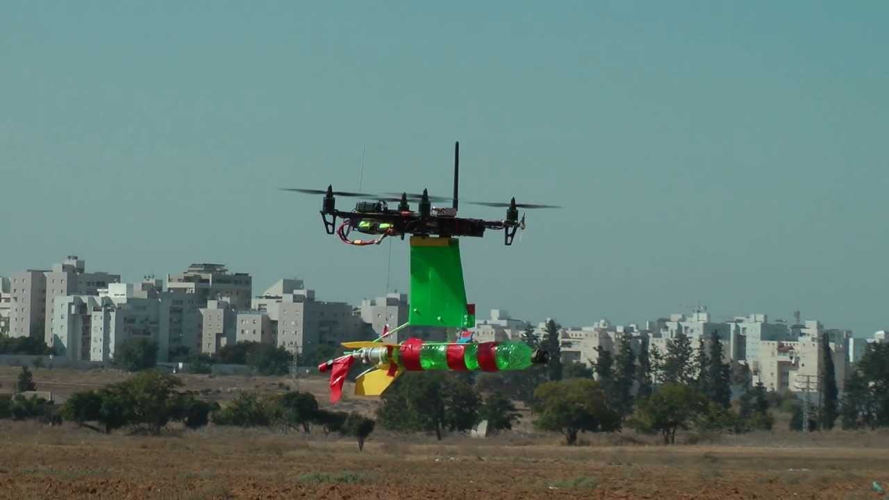 Horizontal rocket test 2: Air-2-Ground Project - YouTube