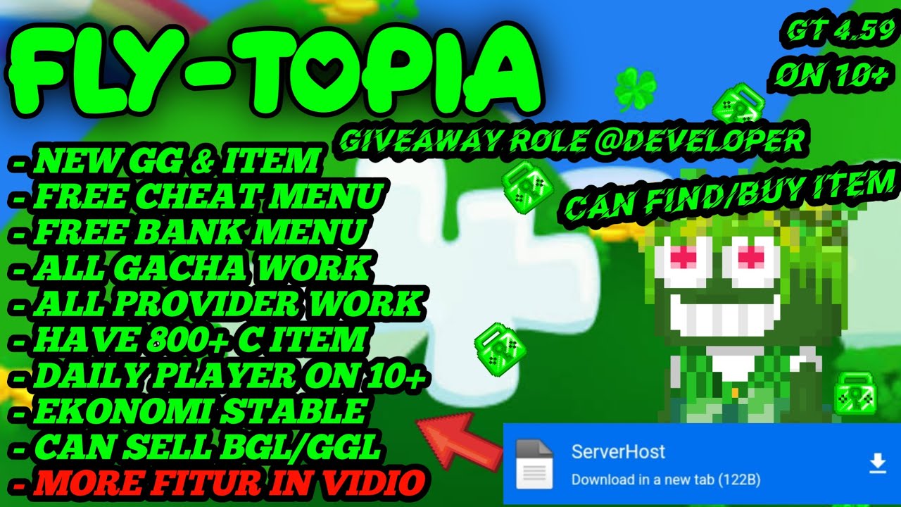 GIVEAWAY ROLE @DEVELOPER 😱 | GROWTOPIA PRIVATE SERVER TERBARU 2024 ...
