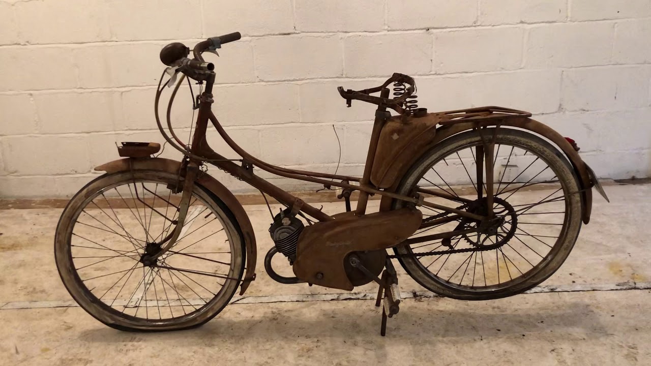 1958 Motobecane Mobylette AV32S Service Walkaround - YouTube