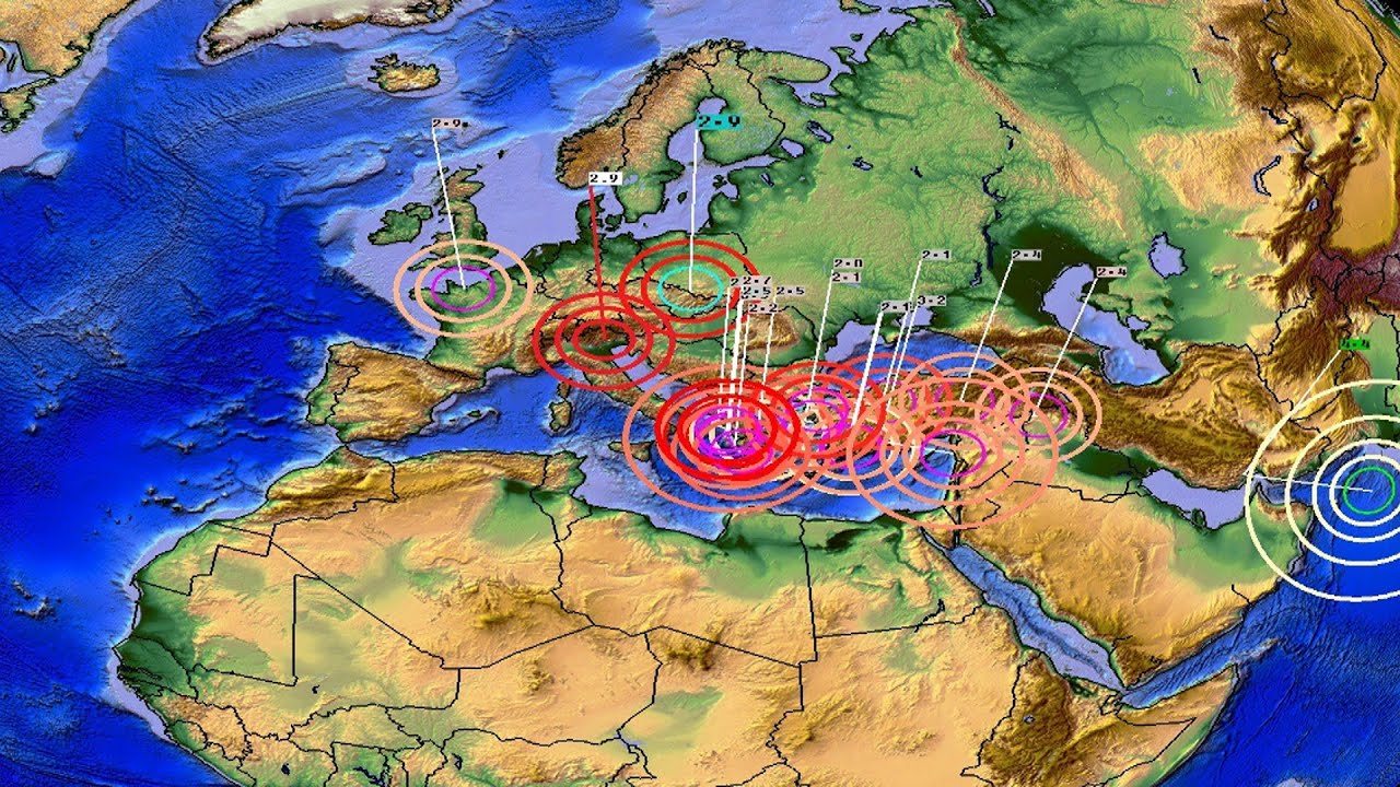 30/04/16 - Earthquakes Strike Across Europe + Pacific Plates Are Moving ...