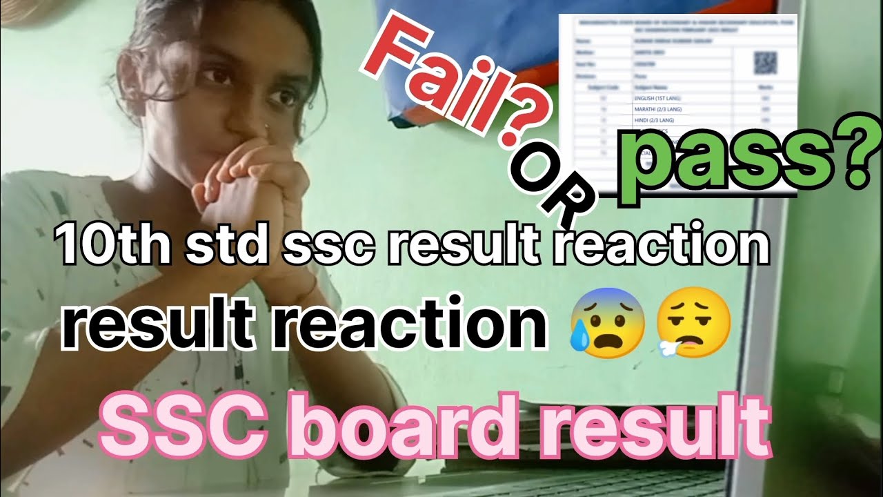 10th std result reaction 😰😮‍💨 fail in 3subject or what?? |SSC board ...