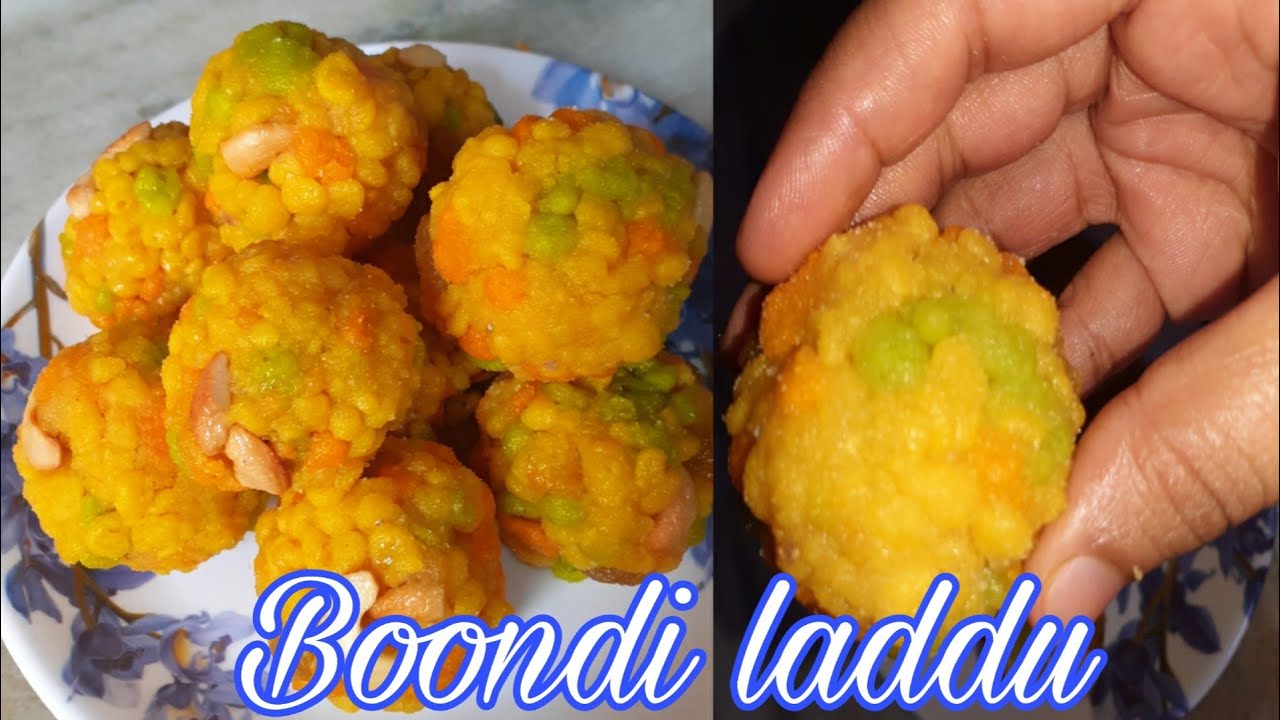 boondi laddu|easy way to prepare boondi laddu in telugu|boondi laddu at ...