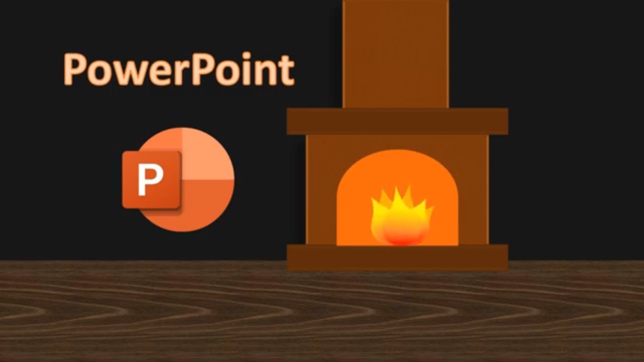 Fireplace animation II PowerPoint animation II Easy animation for ...