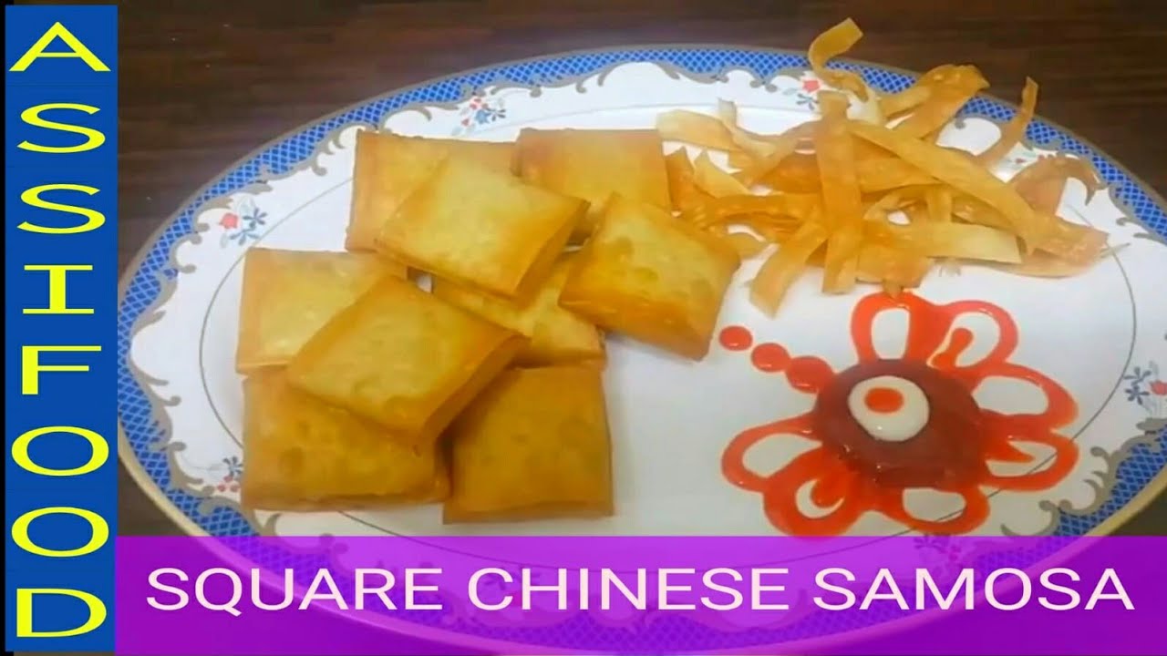 Square Chinese Samosa | Chinese Samosa | Crispy Samosa - YouTube