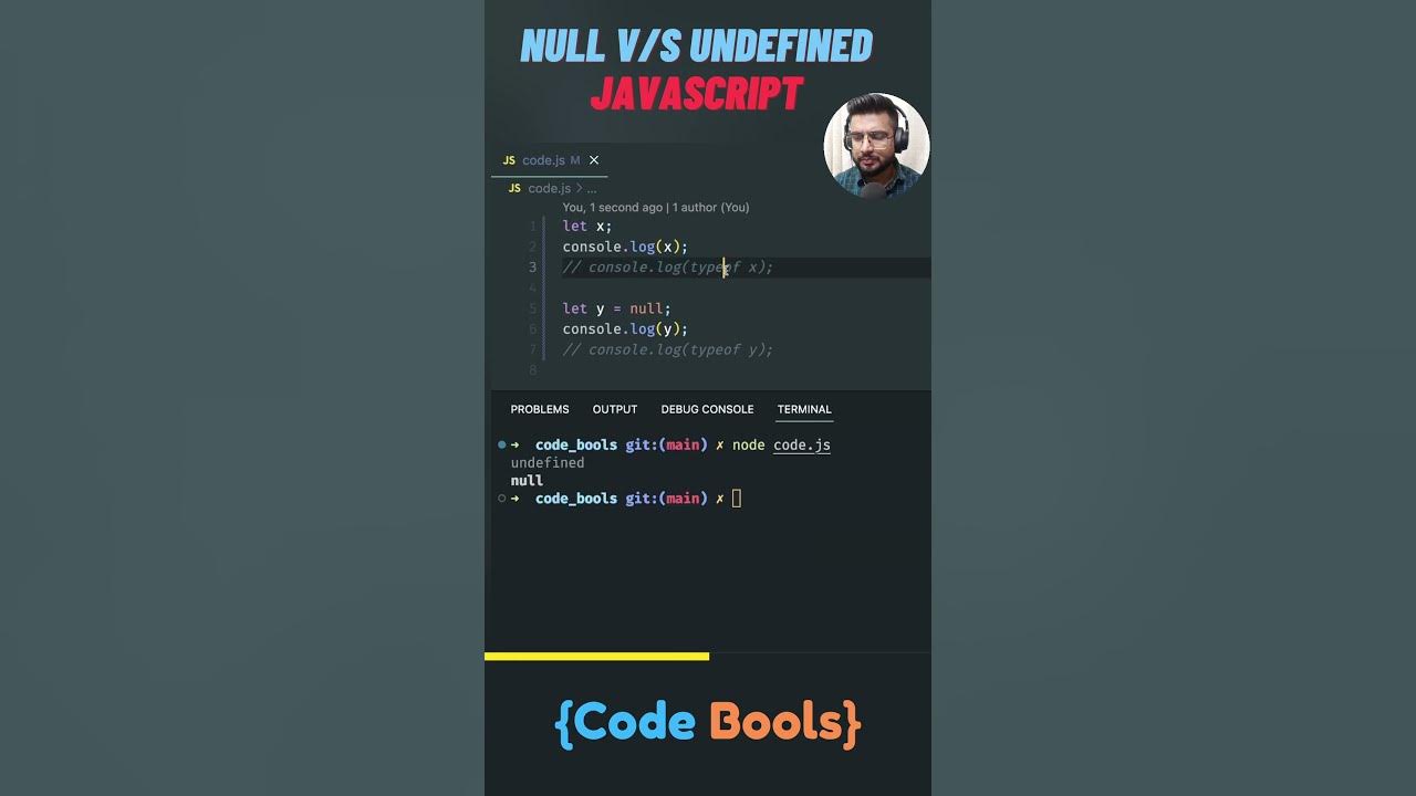 Difference Between Null And Undefined 💡 Coding Javascript Null