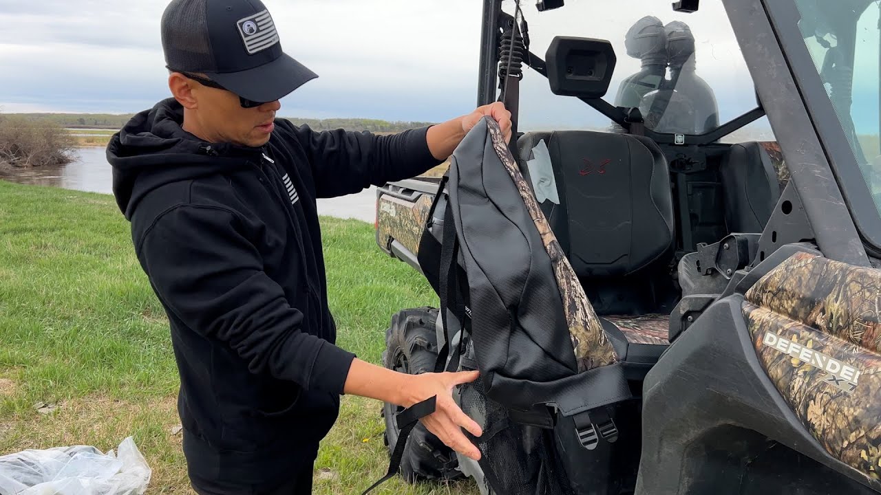 2019 Can Am Defender UTV Custom Seat Cover Transformation - YouTube