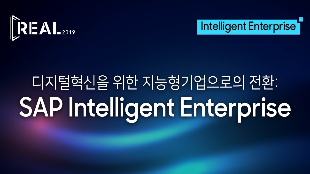 디지털혁신을 위한 지능형기업으로의 전환 : SAP Intelligent Enterprise - SAP 백영석본부장 [REAL ...