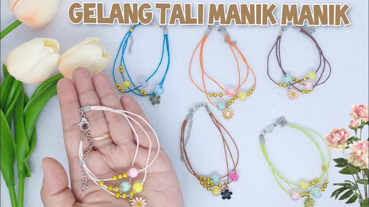 Gelang Tali Manik Manik - YouTube