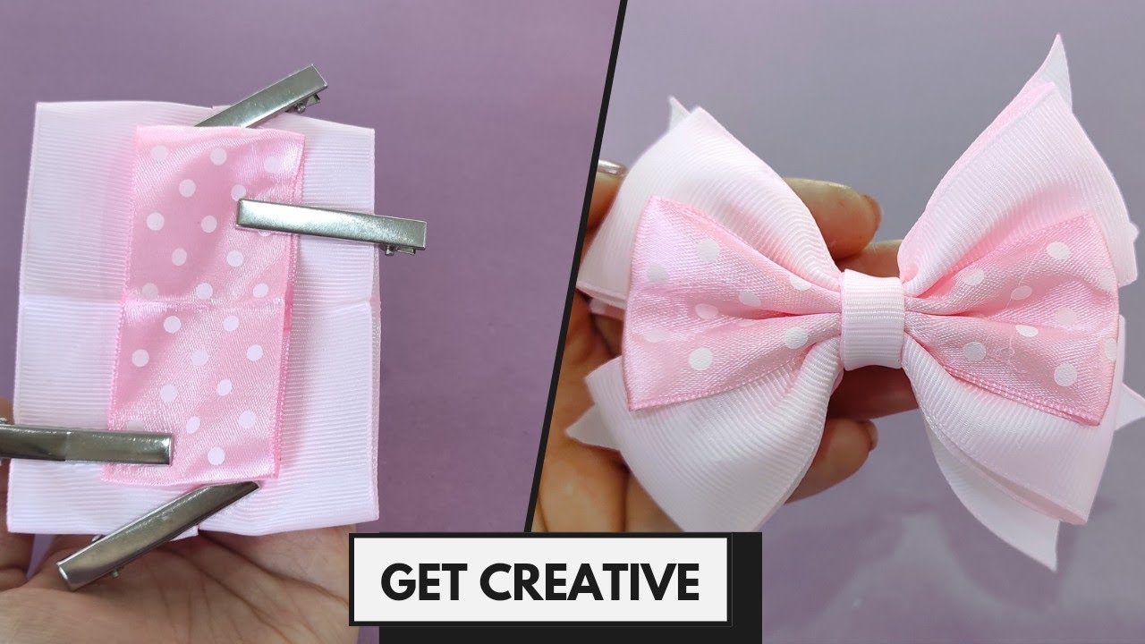 Easy!! See how to make a beautiful ribbon bow / ribbon bow tutorial 🎀 ...