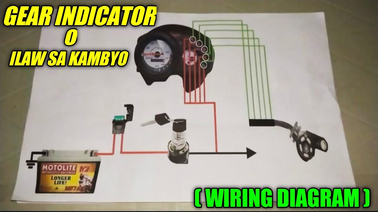 GEAR INDICATOR/SENSOR O ILAW SA KAMBYO ( WIRING DIAGRAM ) - YouTube