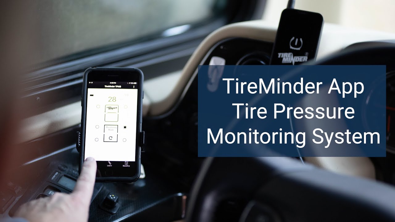 TireMinder SMART App Tire Pressure Monitoring System - YouTube