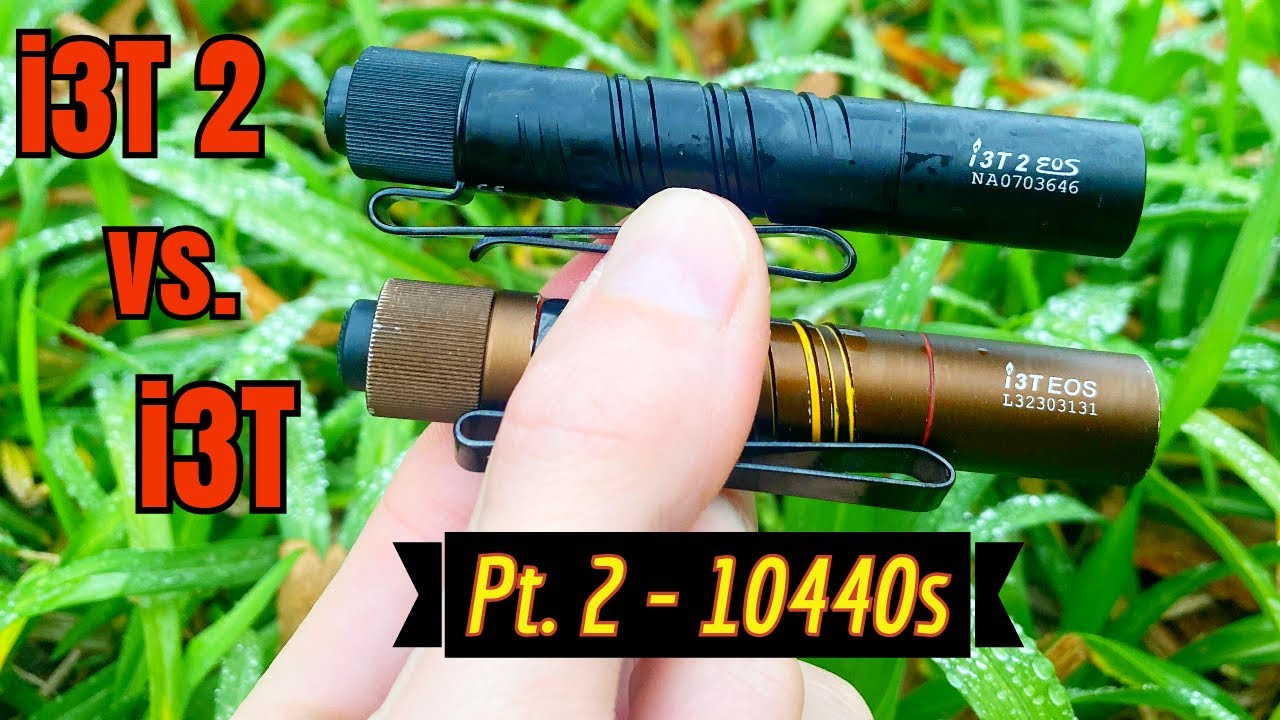 Olight i3T 2 vs. i3T - Pt. 2: 10440 Performance - YouTube