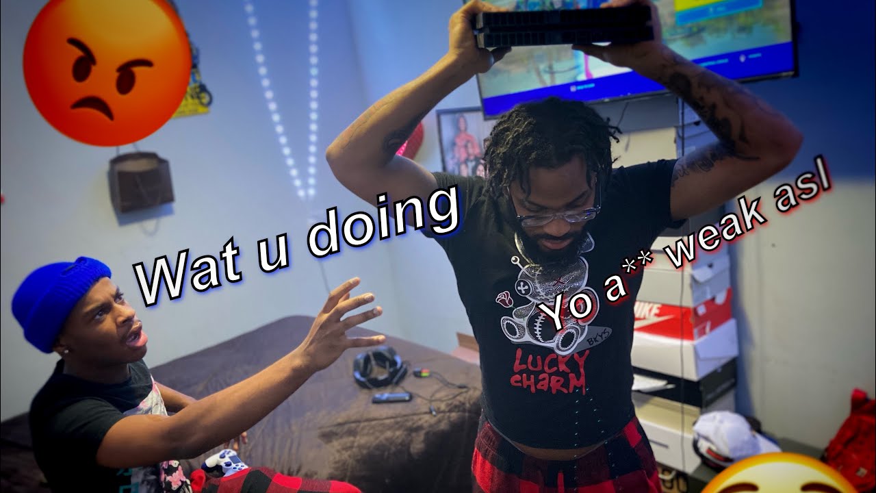 Broke little brother PS4 Prank GONE WRONG 😳😱 - YouTube