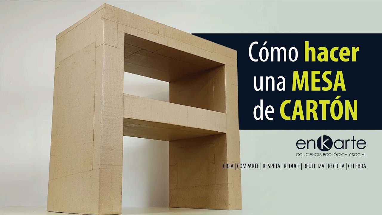 MESA de CARTÓN | Cardboard furniture | DIY Table ideas - YouTube