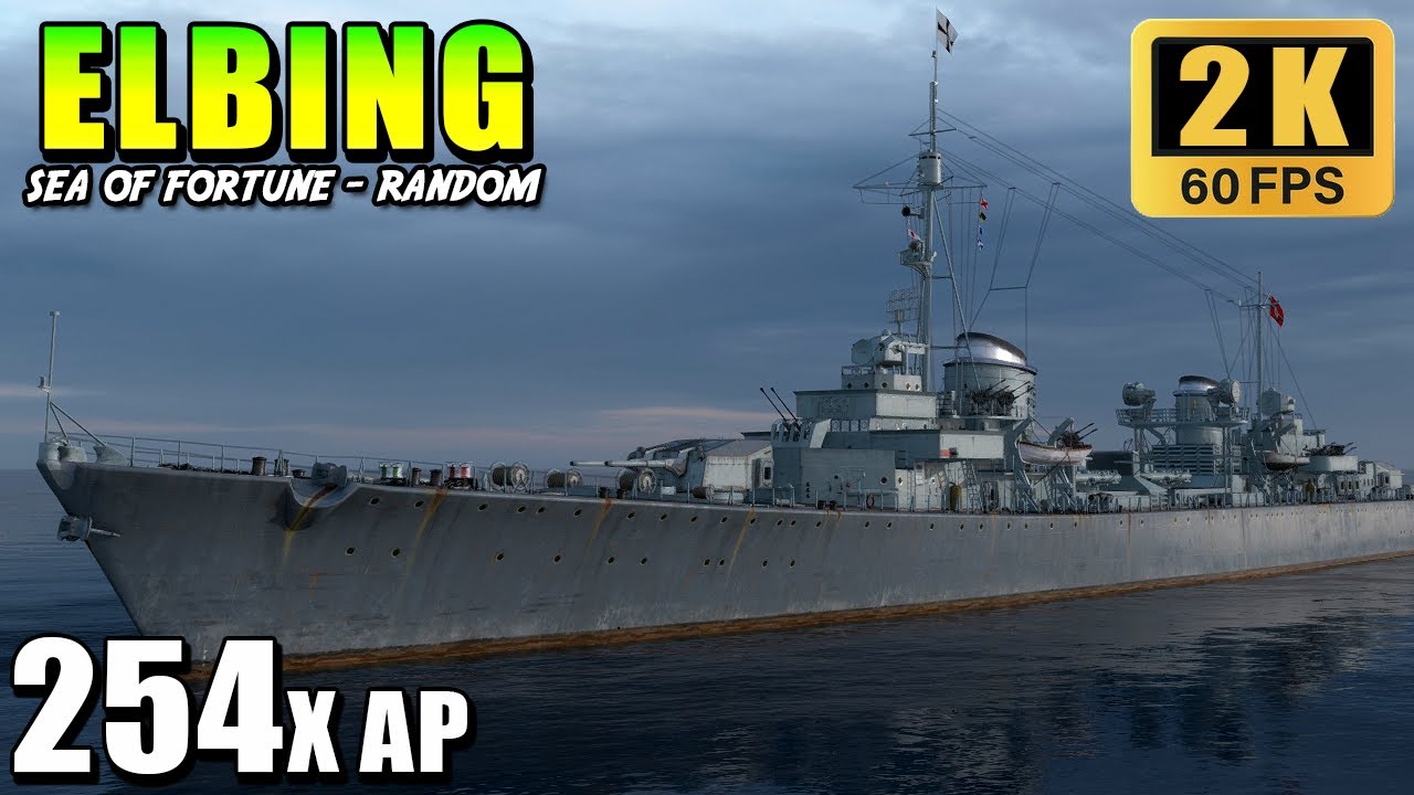 Destroyer Elbing - High damage with AP shells - YouTube