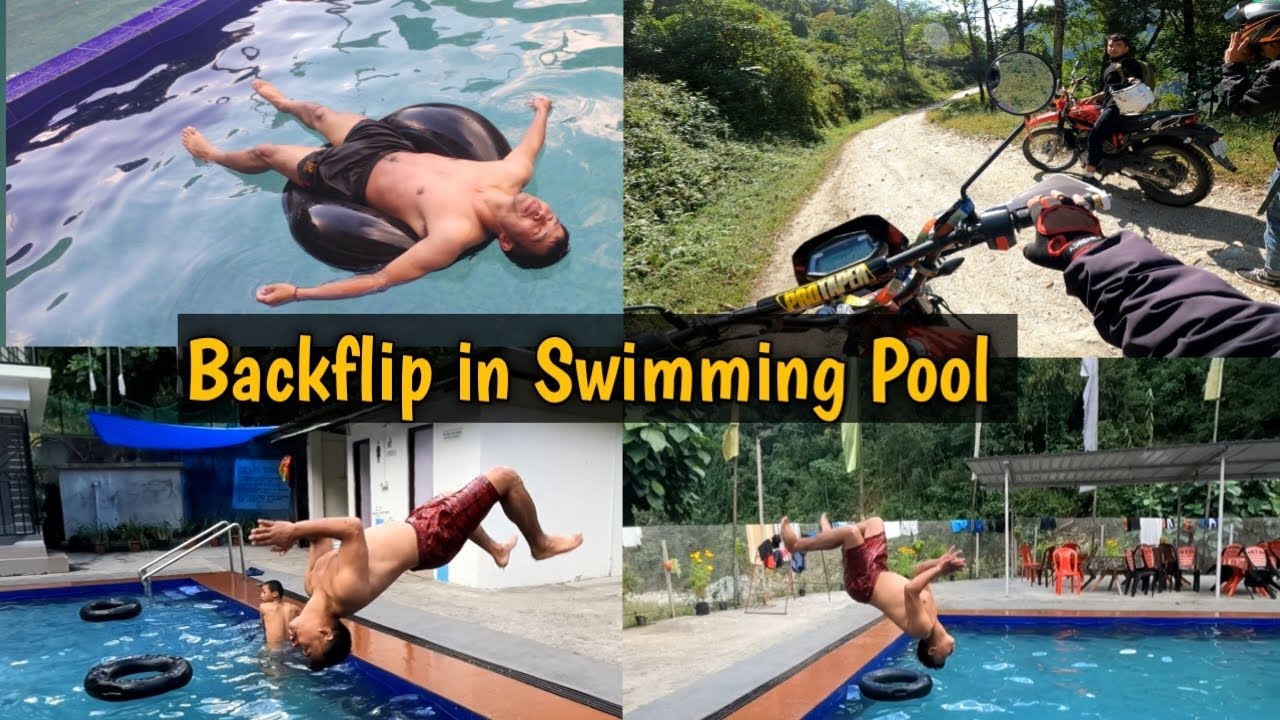 Backflip in Swimming Pool || Cold Water in Winter Season 🥶 - YouTube