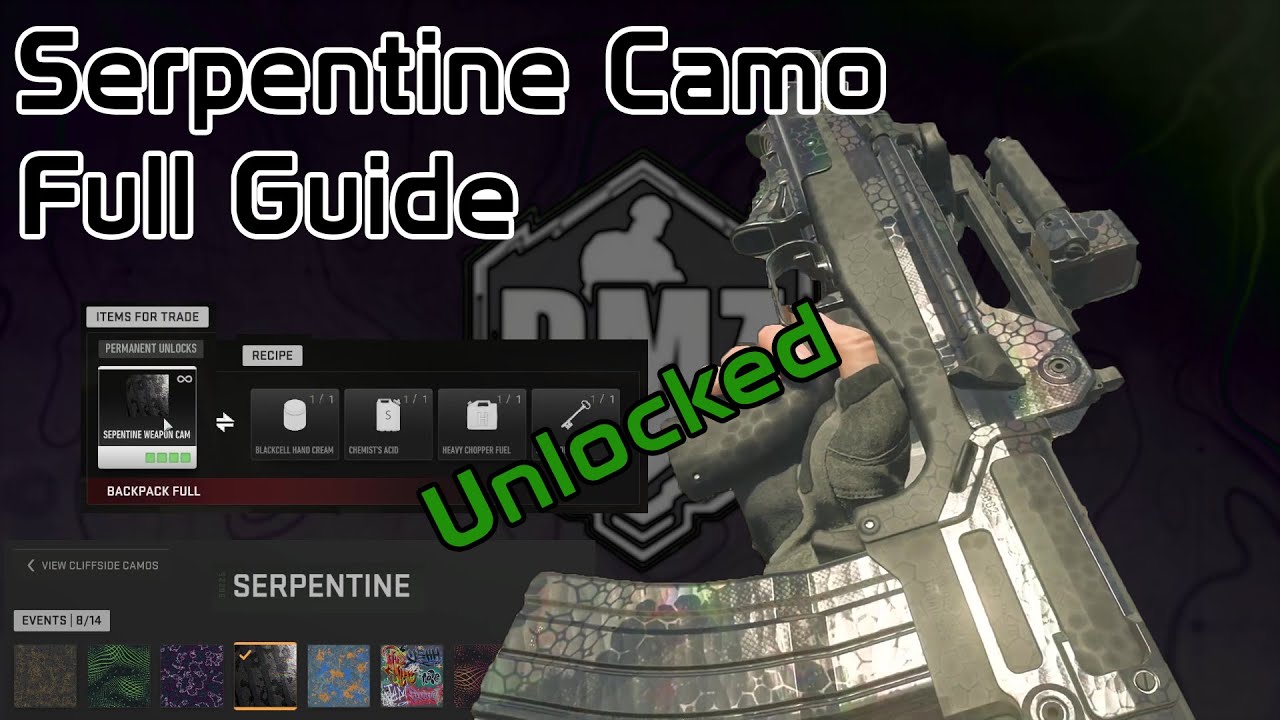 How to unlock the NEW secret HIDDEN Serpentine Camo - Full detailed ...